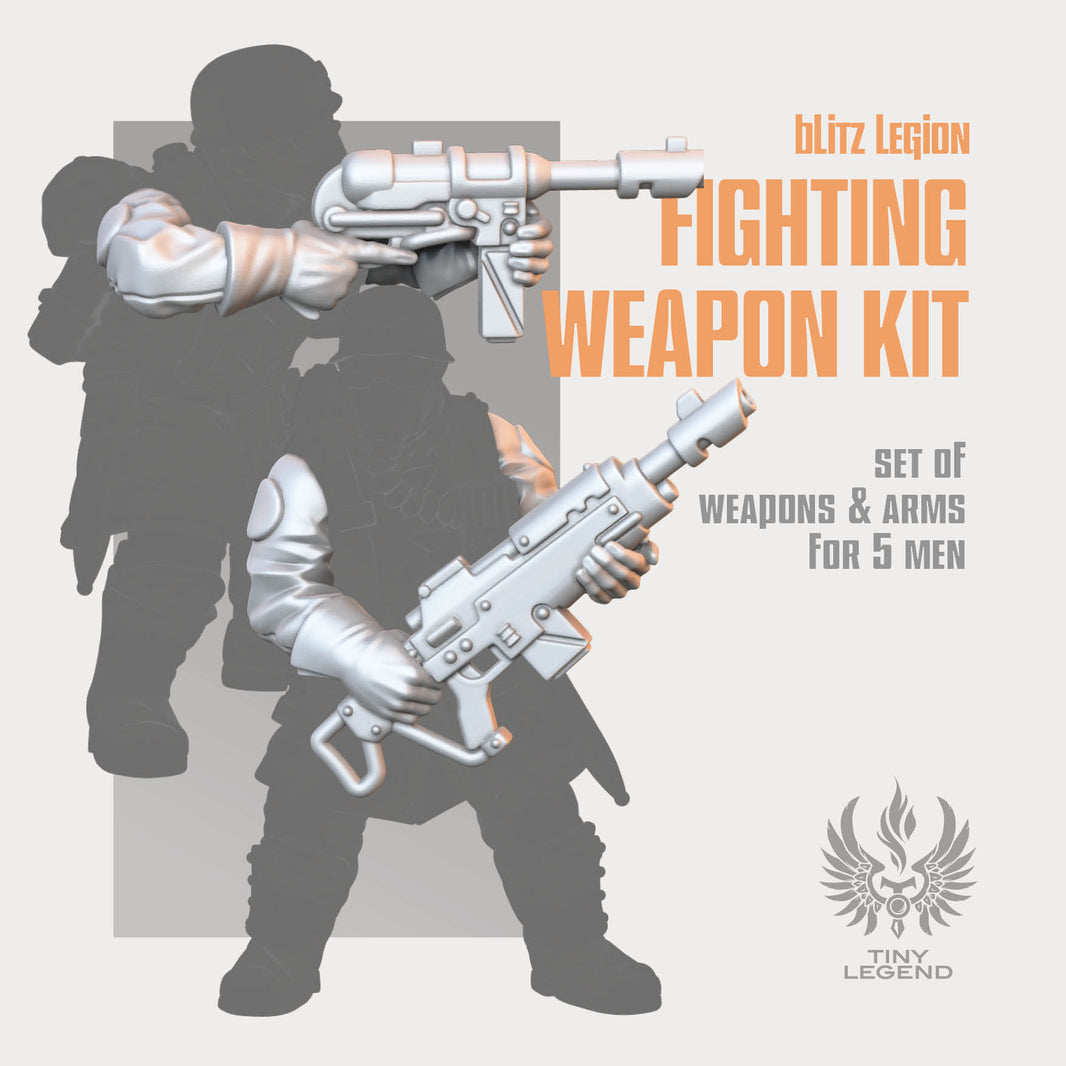 Infantry weapons, spare arms and hands – Tiny Legend