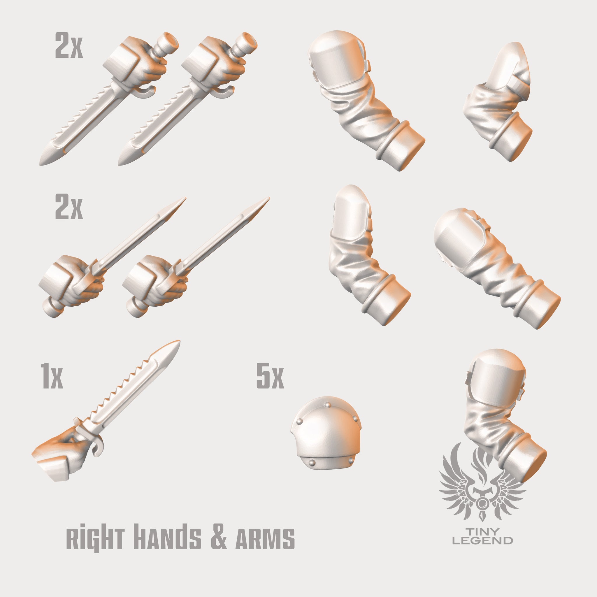 Infantry Hands with bayonets – Tiny Legend