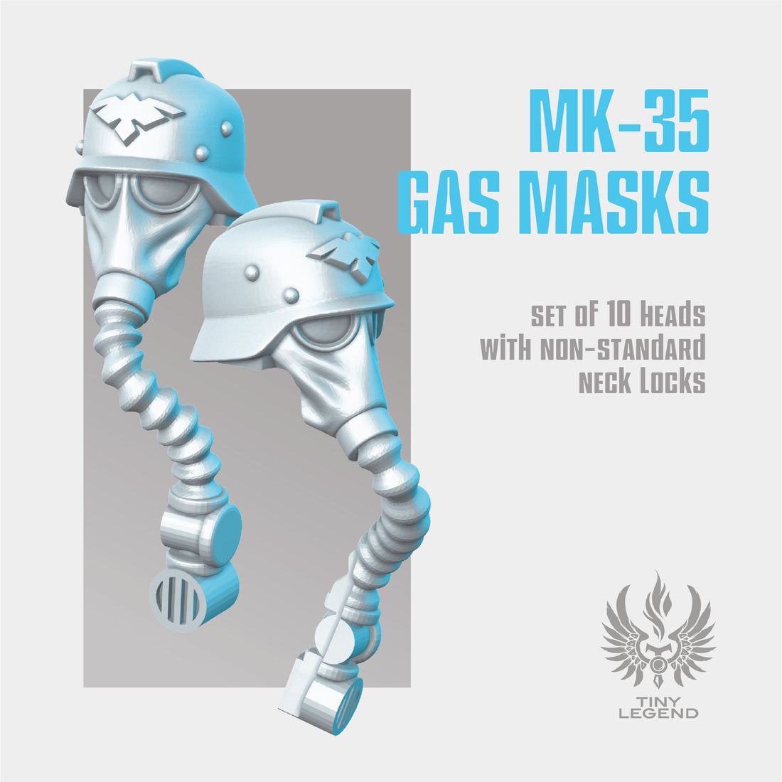 Classic MK-35 gas masks set STL – Tiny Legend