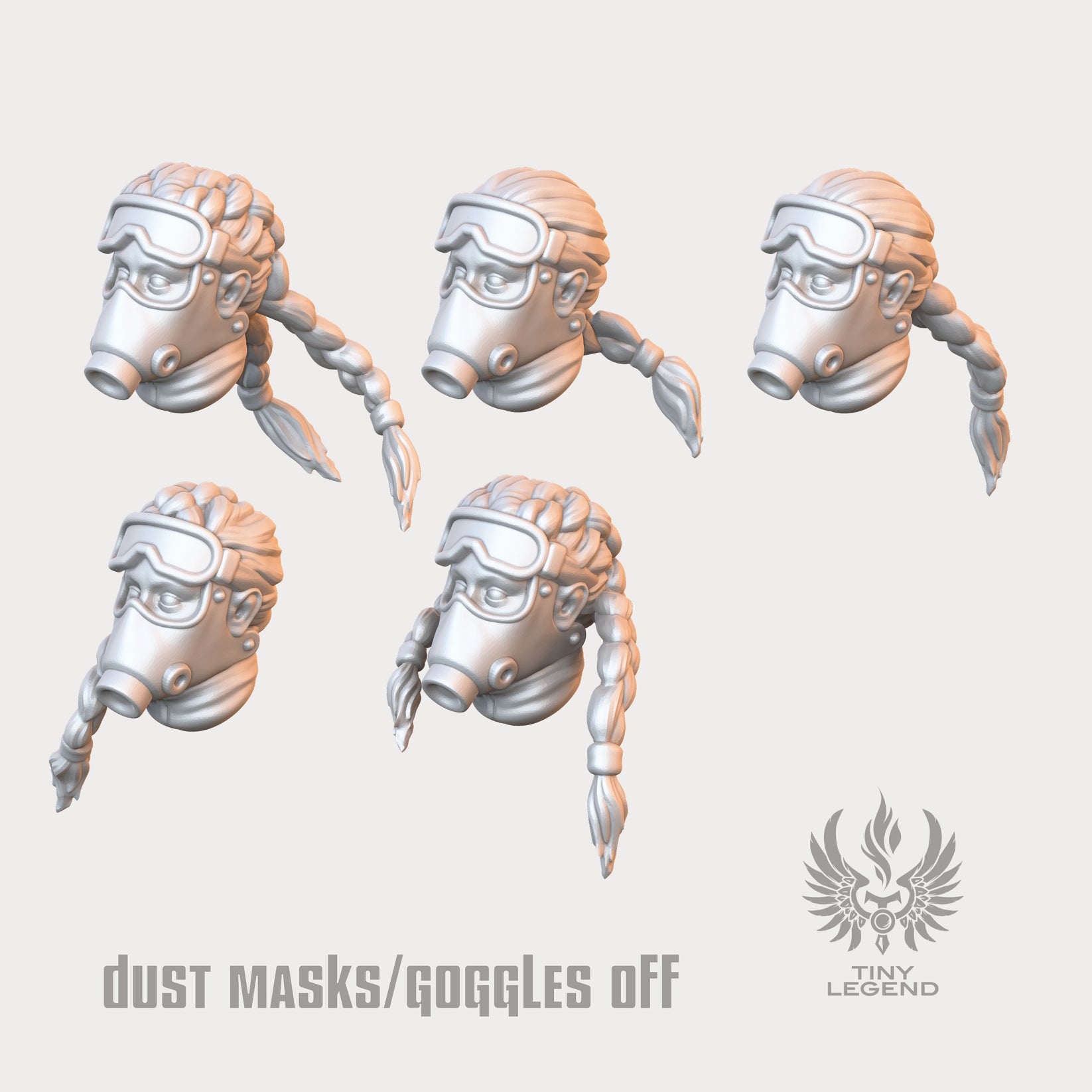 Infantry Unhelmeted Braided Masks – Tiny Legend