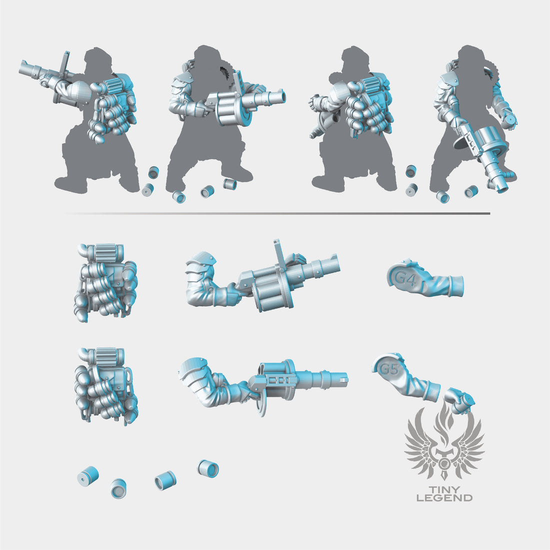 Storm trooper grenade launcher STL – Tiny Legend